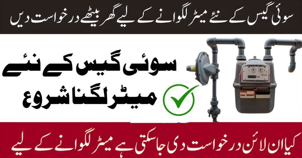 Apply Online for New Domestic Gas Connection: SNGPL / RLNG Meter ...